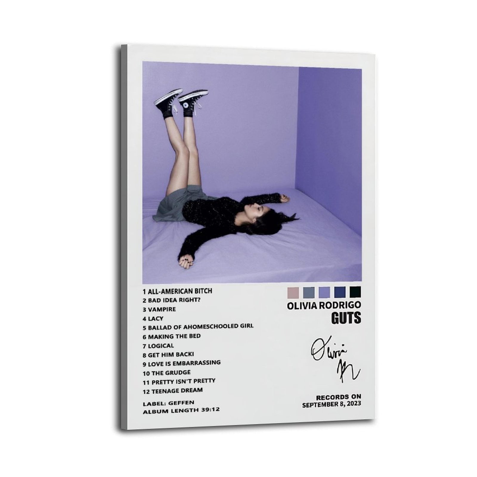 Guts Album Cover Posters for Room Aesthetic Canvas Wall Art Posters and ...