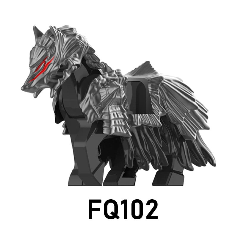 Guts Building Blocks Berserk ‌ Figures Toy Wolf Mount Minifigures ...
