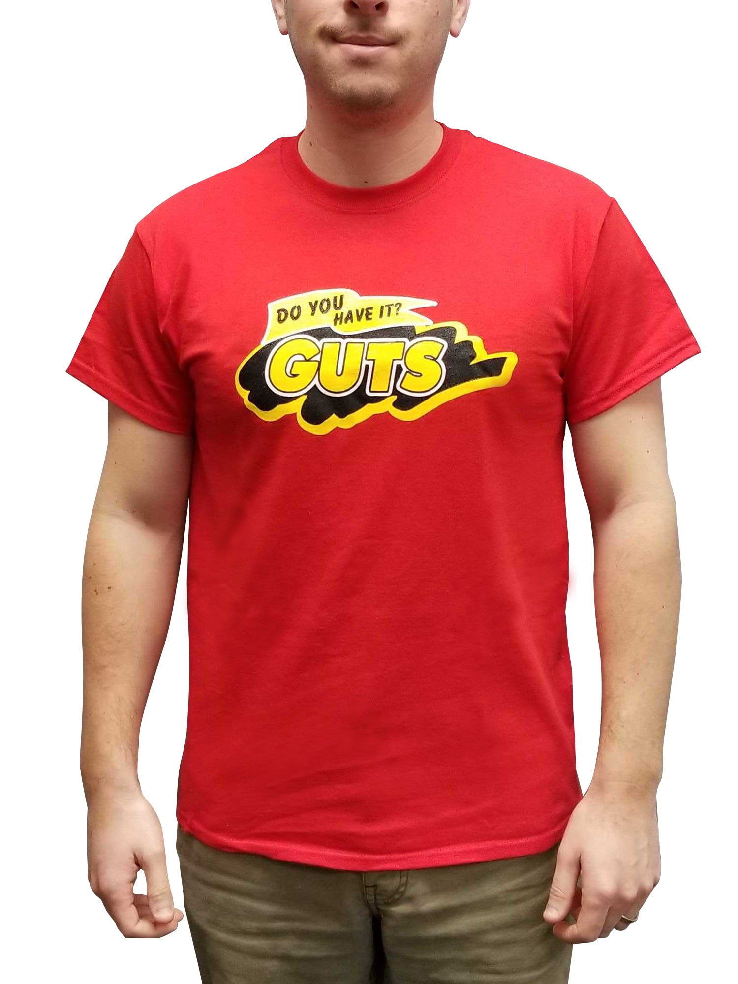 Guts Red Team T-Shirt Global Guts Costume 90's TV Game Show - Walmart.com