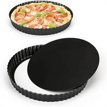 9 Inch Non-Stick Tart Pan with Removable Bottom, Round Quiche Pan for ...