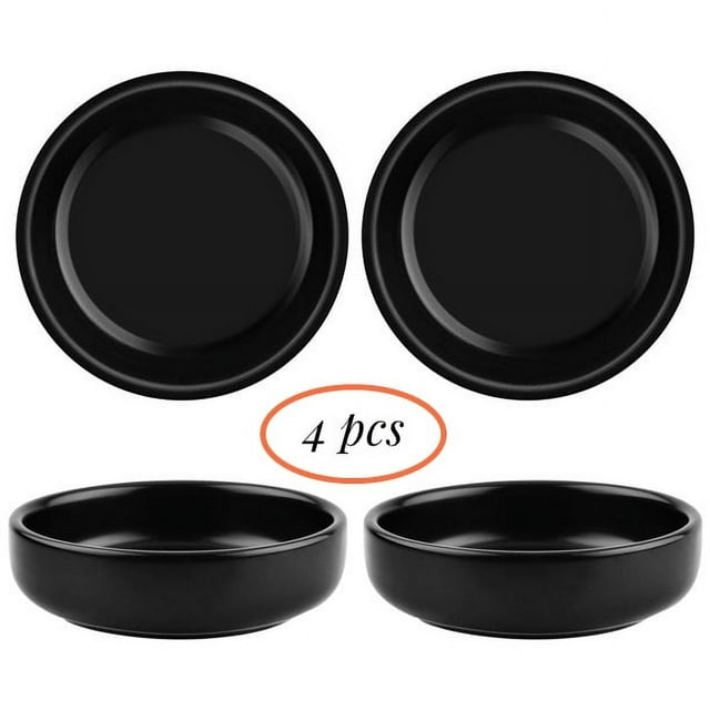 Gutsdoor 3.5" Ceramic Soy Sauce Dishes Dipping Dishes Set of 4 Small ...