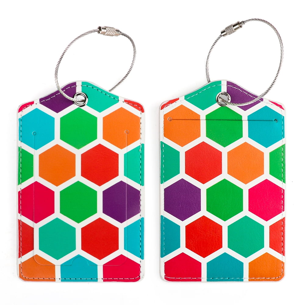 Gutsdoor Luggage Tags for Suitcase 2 Pieces Privacy Cover ID Label with ...