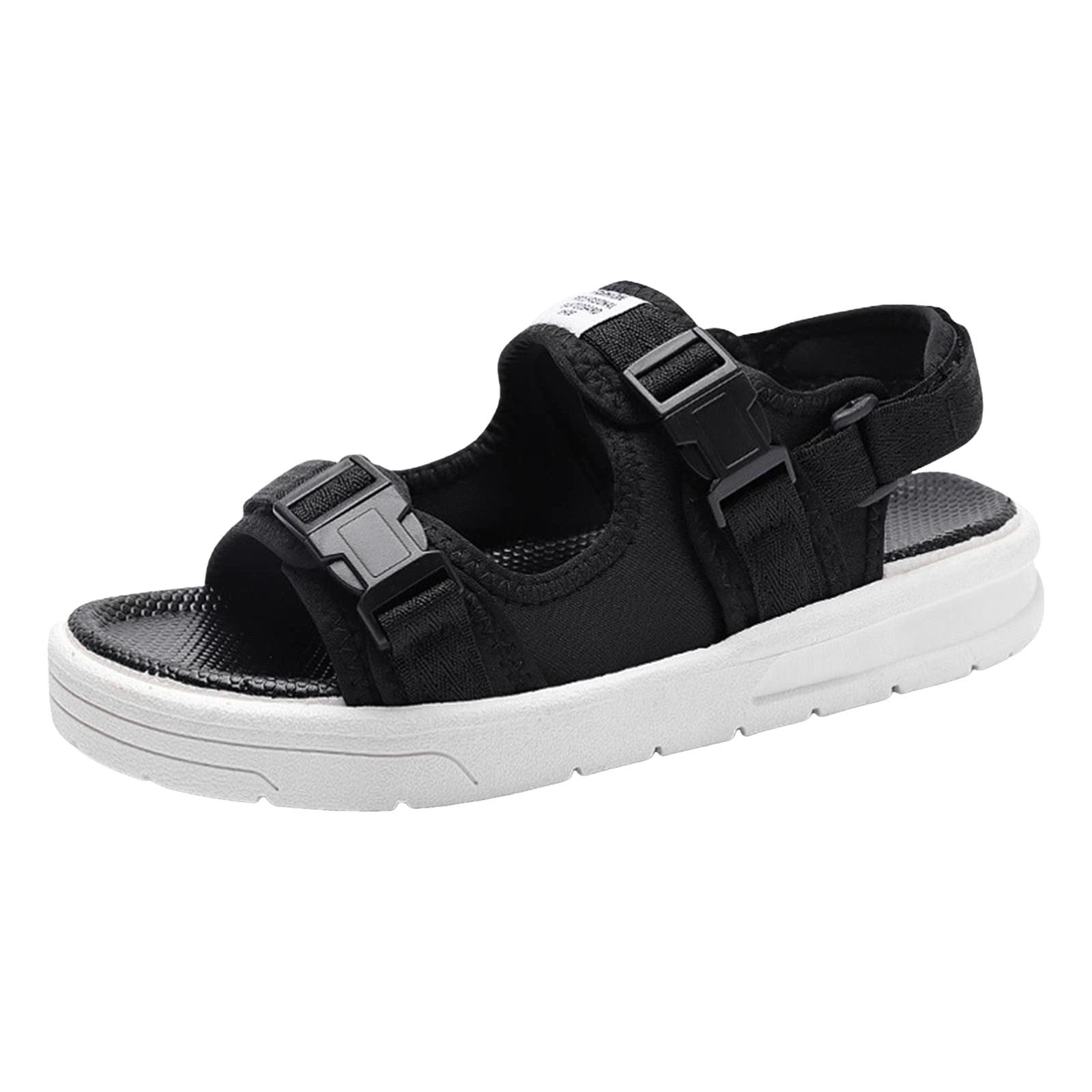 Guttear Men Sandal Comfortable Cushion Walking Slides Adjustable Strap ...