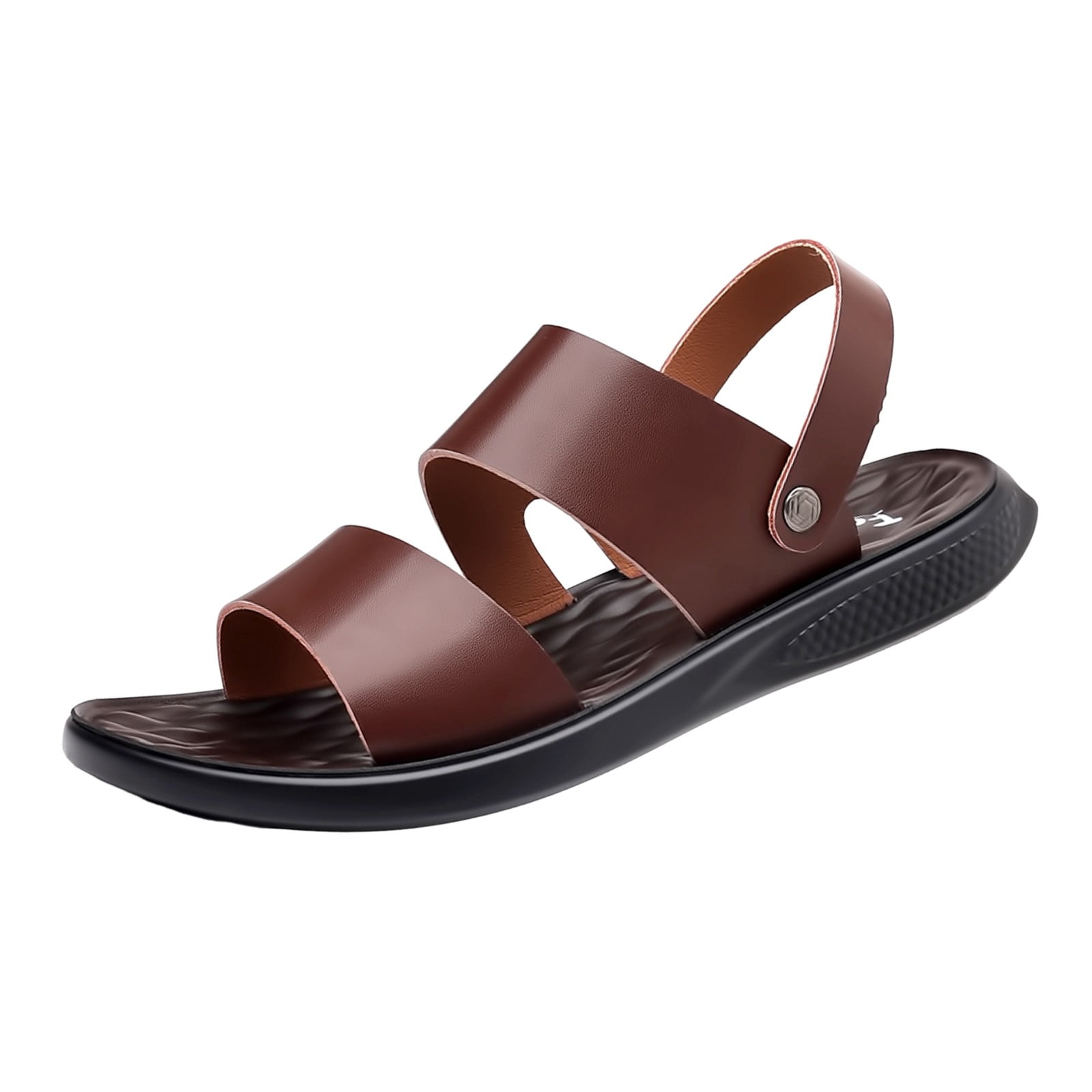 Guttear Men Sandals Contoured Insole & Flexible Lightweight Outsole ...