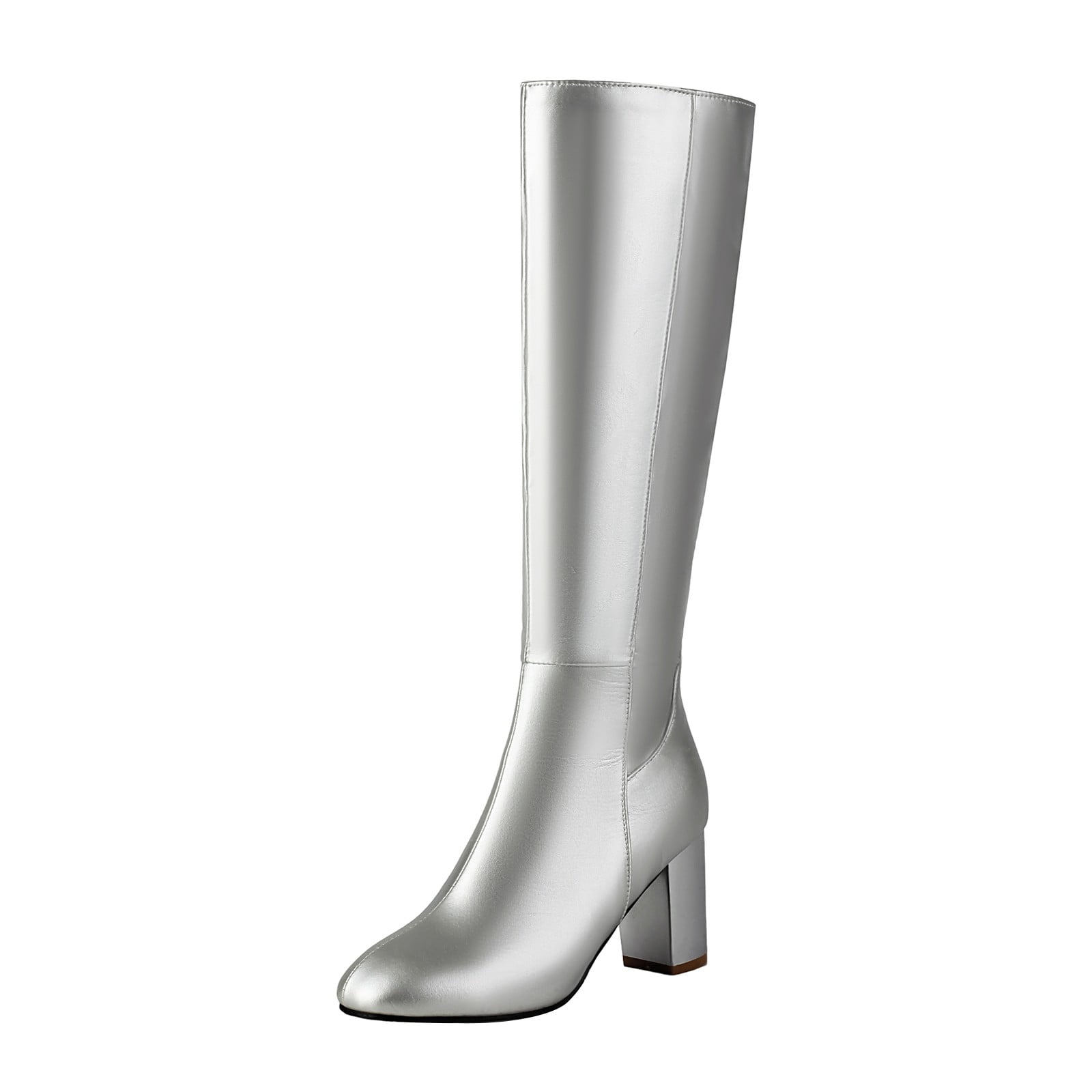 YLYL Women's Thigh High Boots Block Chunky Heel Fashion Over the Knee ...