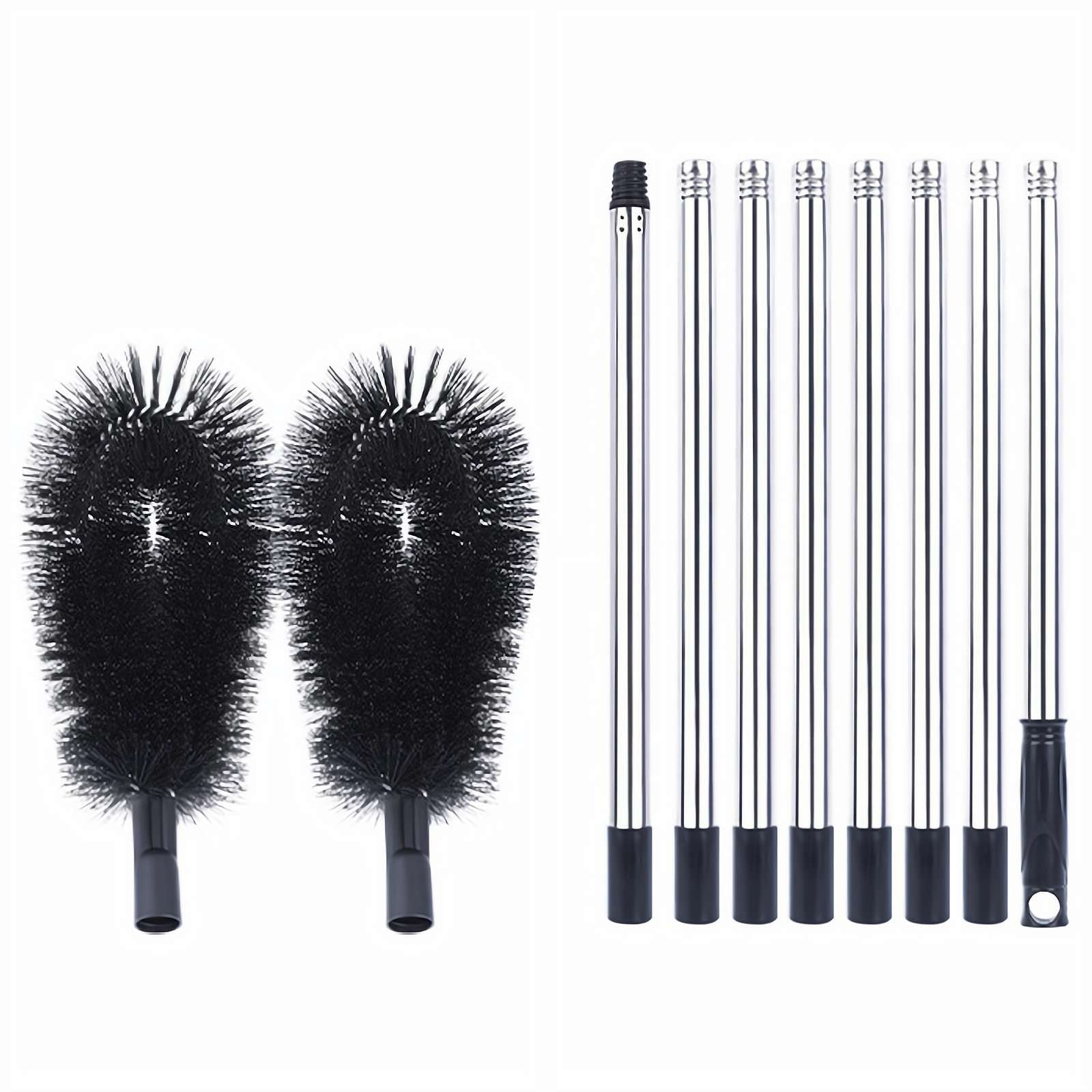 Gutter Cleaning Brush, Roofer Cleaner Tool with 8 Extendable Telescopic ...