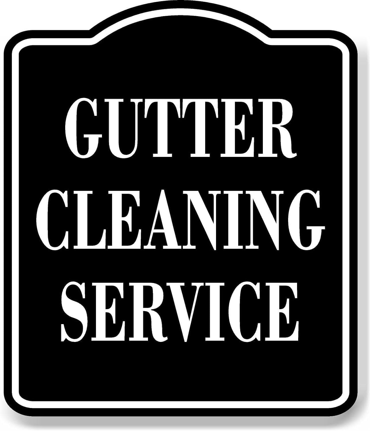 Gutter Cleaning Service BLACK Aluminum Composite Sign, 15"x18 ...