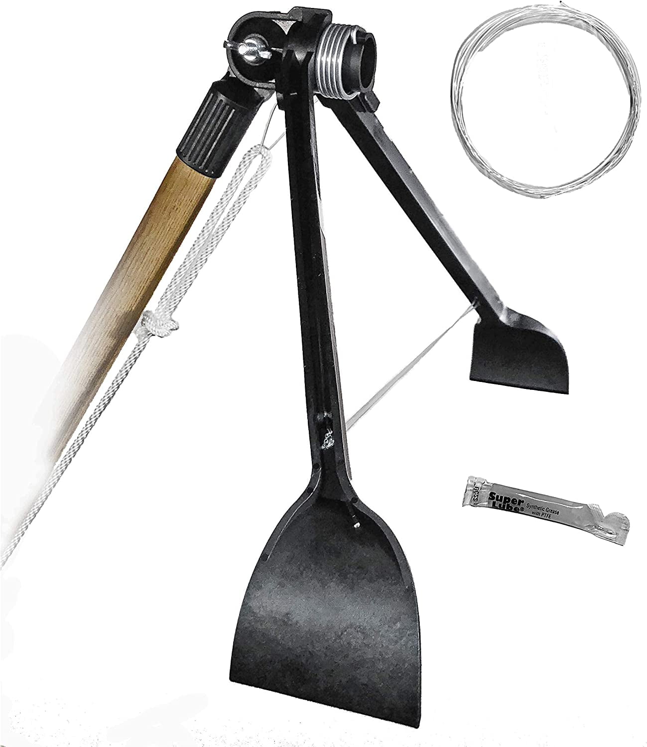 Gutter Cleaning Tool with Lube and Extra Operating Line (Pole is Not ...