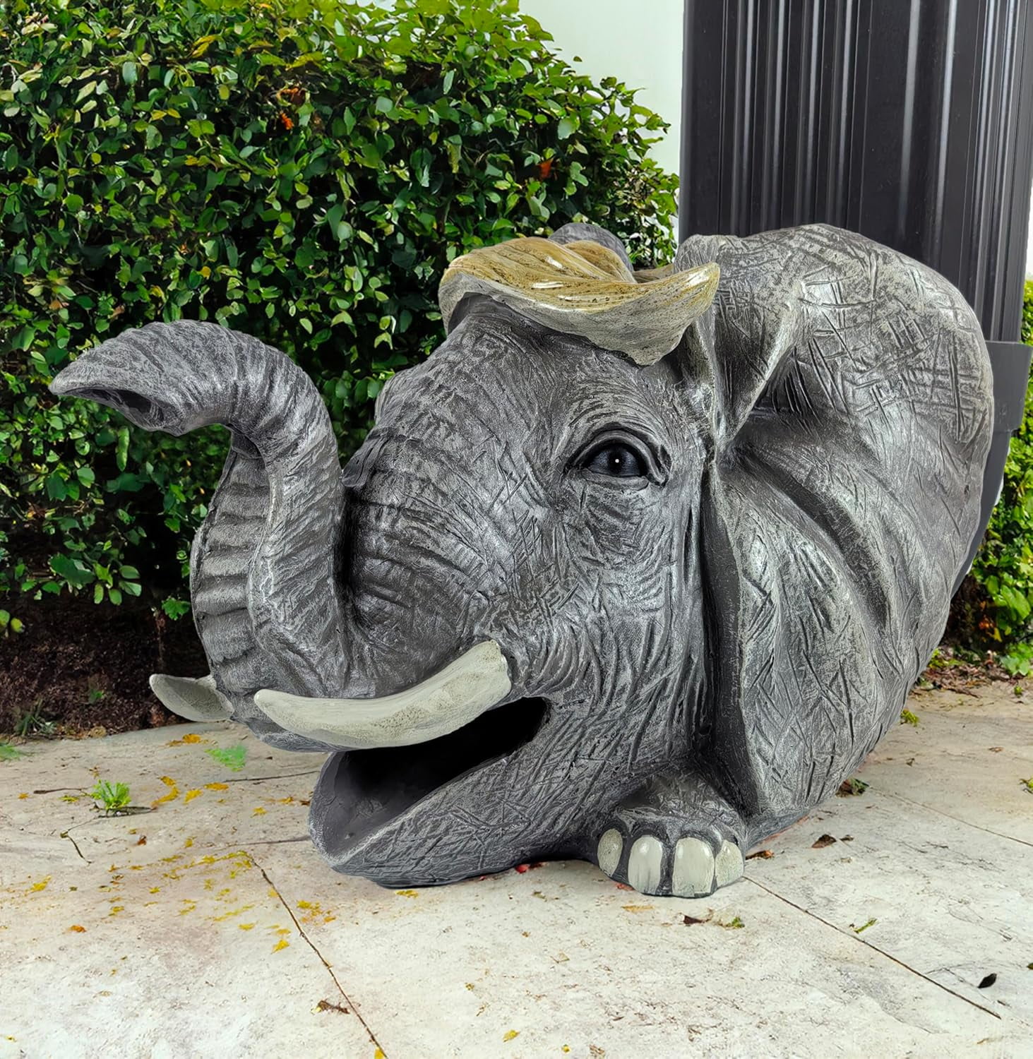 Gutter Downspout Extension with Animal Statues Decor for Outdoor Garden ...