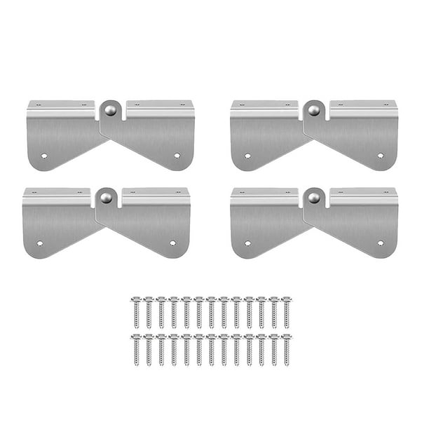 Gutter Downspout Extension Hinge Stainless,4 Sets Steel Flip Up Hinge ...