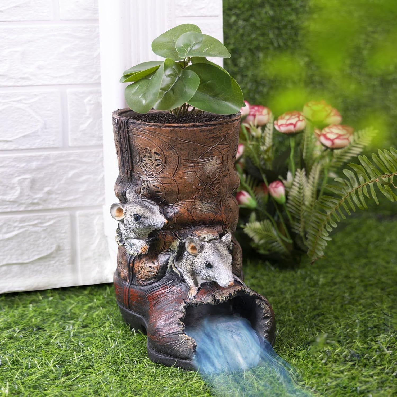 Gutter Downspout Extension with Mouse Statues Outdoor Decor, Animal ...