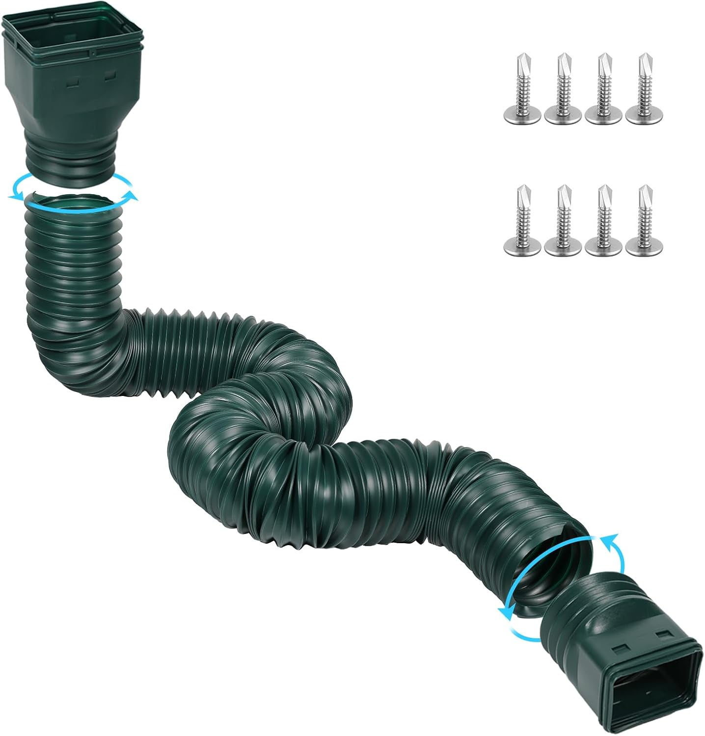 Gutter Downspout Extensions Flexible, Drain Downspout Extender, Down ...