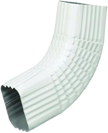 Gutter Elbow 2"x3" B Elbow - White Aluminum Downspout Connector - Rust ...