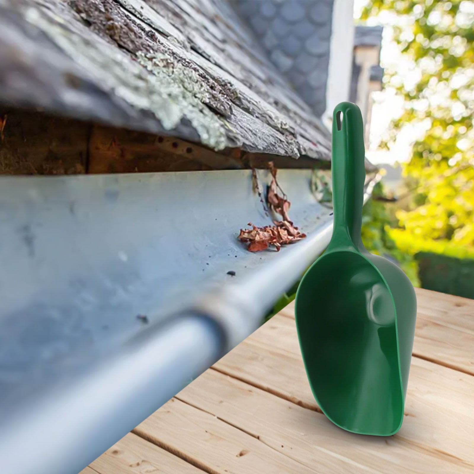 Gutter Getter Scoop Cleaning Roof Tool Flex To Fit Dirt Debris Remove ...