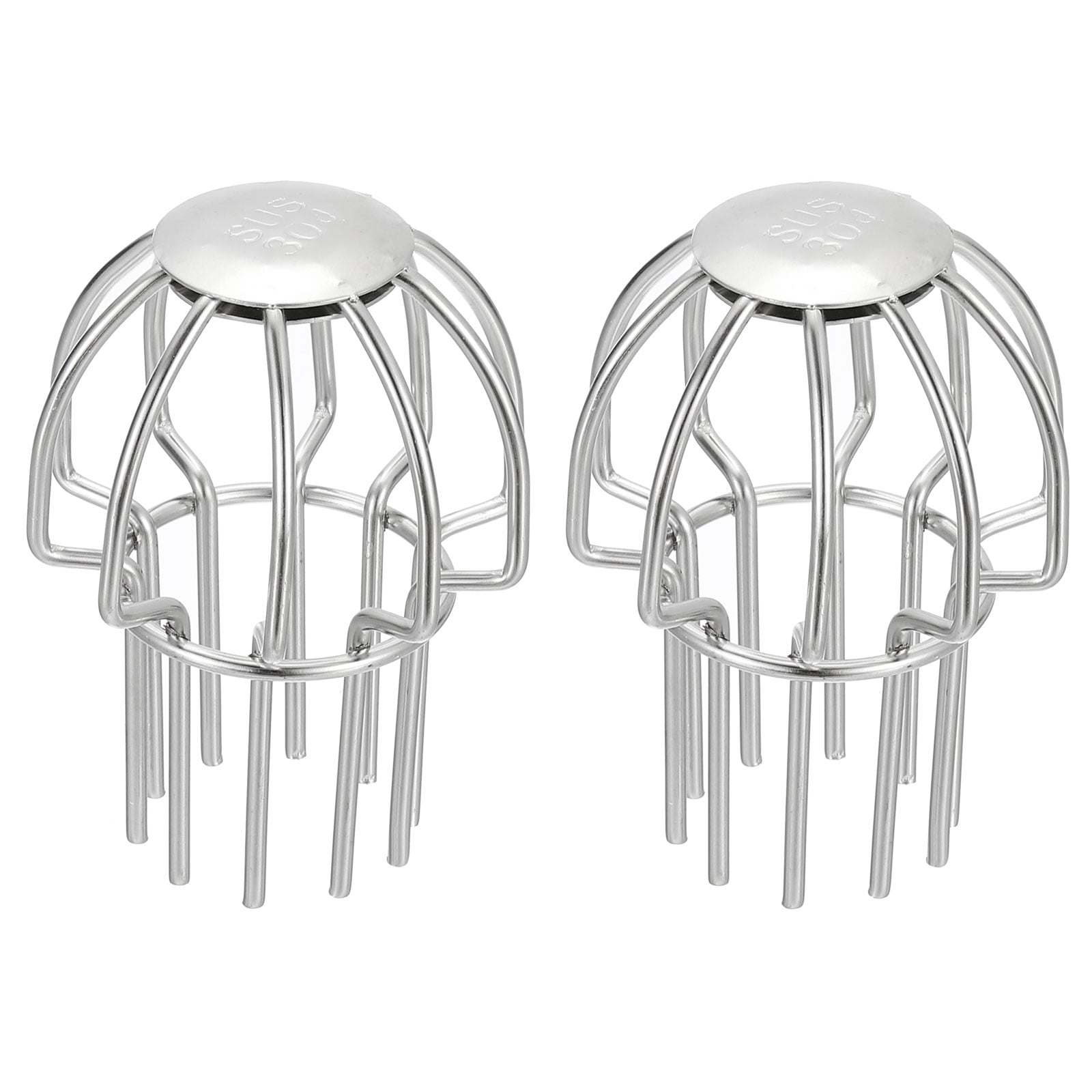 Gutter Guard 2 Inch, 2pcs 304 Stainless Steel Down Pipe Filter, Anti ...