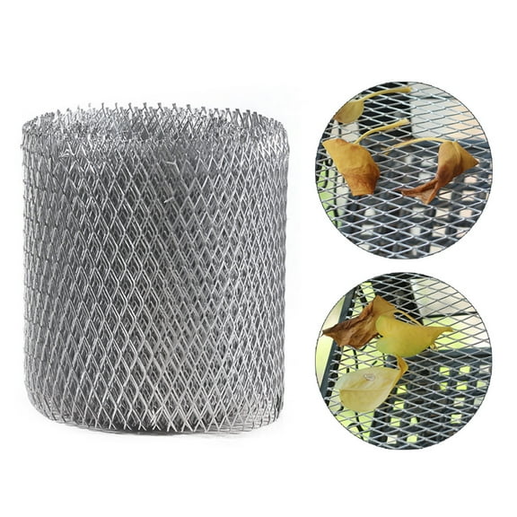 VEVOR Gutter Guard 5 in Wide 208 ft Length Cover Mesh Leaf Debris ...