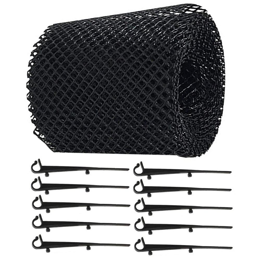 TABLZONE Gutter Guard Mesh Black PP Foldable Storage for Home Supply ...
