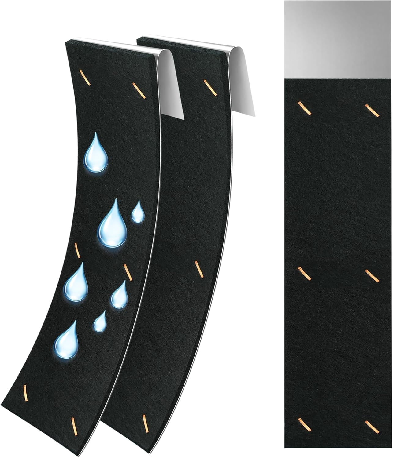 Gutter Noise Dampener- 2 Pack 11.8" x 3.5" Rain Gutter Downspout ...