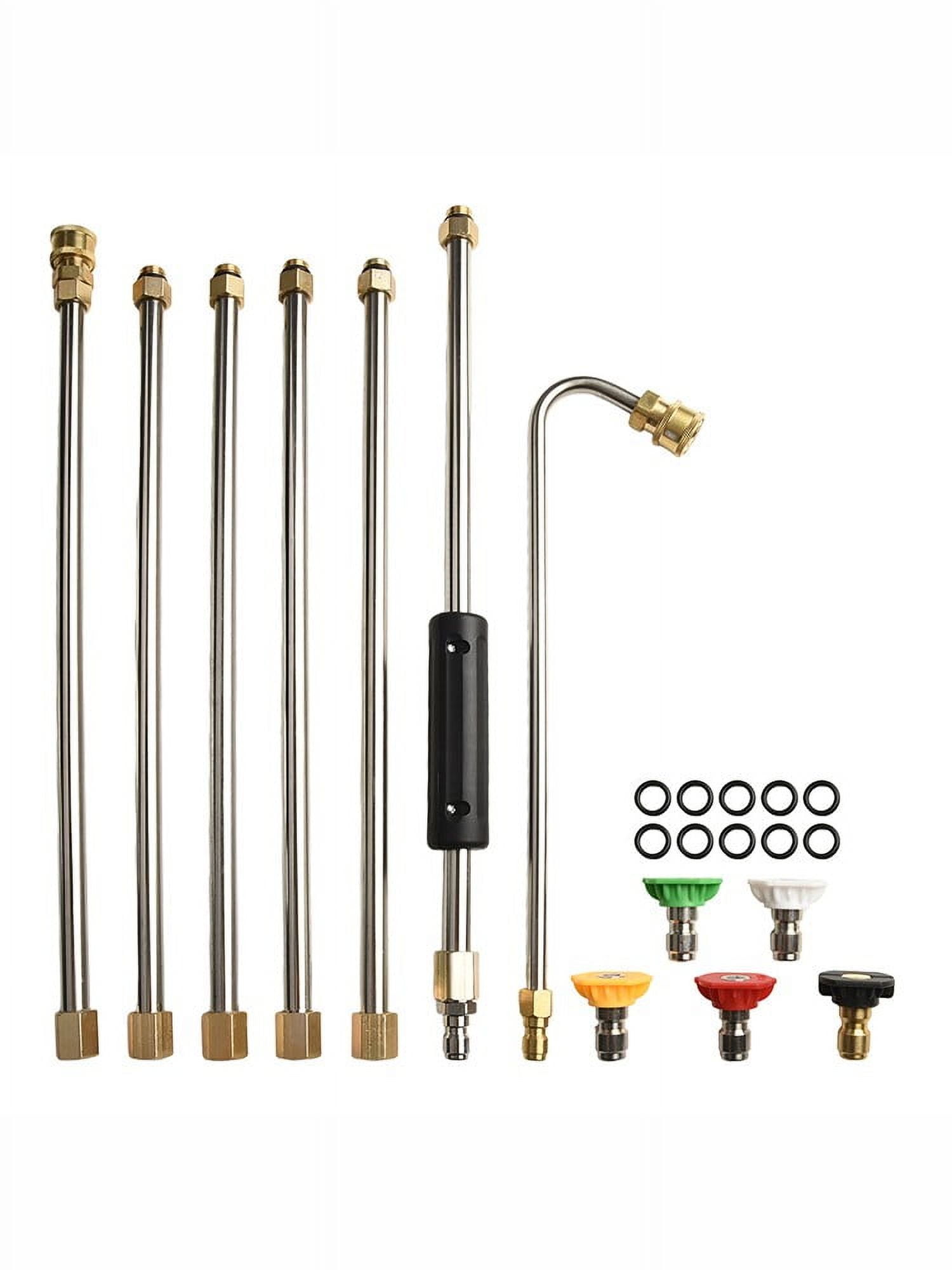 Gutter Roof Cleaner Set with Straight Rods and Curved Rod Design for ...