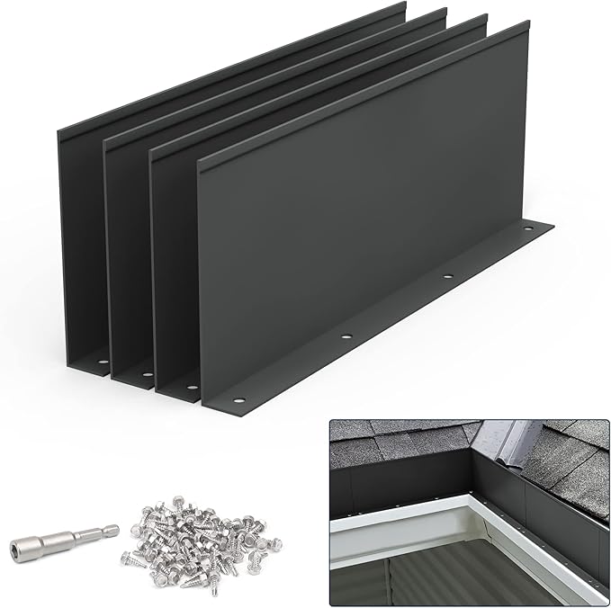 Gutter Valley Splash Guard,Aluminum Rain Diverter Roofing Gutter Splash ...