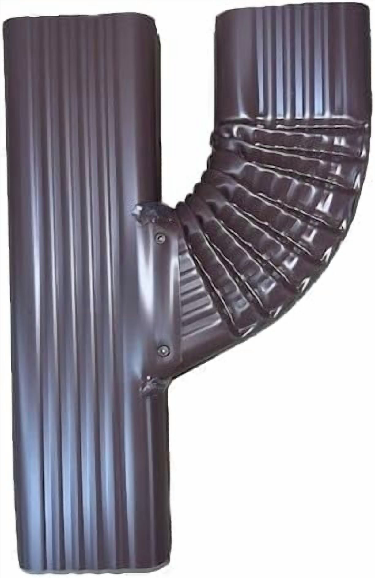 Gutterworks Mfg Inc. Bent Downspout Tie-in Funnels - 2x3 - Royal Brown ...