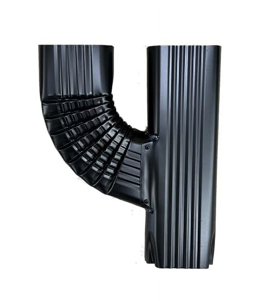 Gutterworks Mfg Inc. Bent Downspout Tie-in Funnels - 3x4 - Black - Left ...