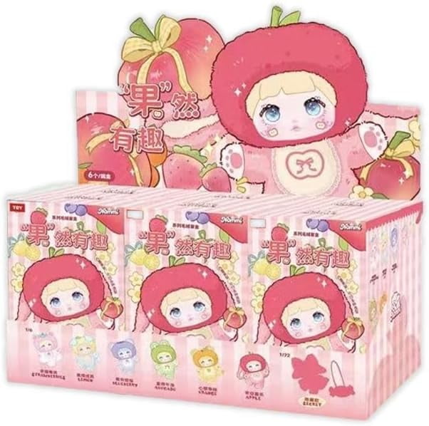 Guvpev 2 Packs Nommi Blind Box Interesting Fruit Series Plush Dolls ...