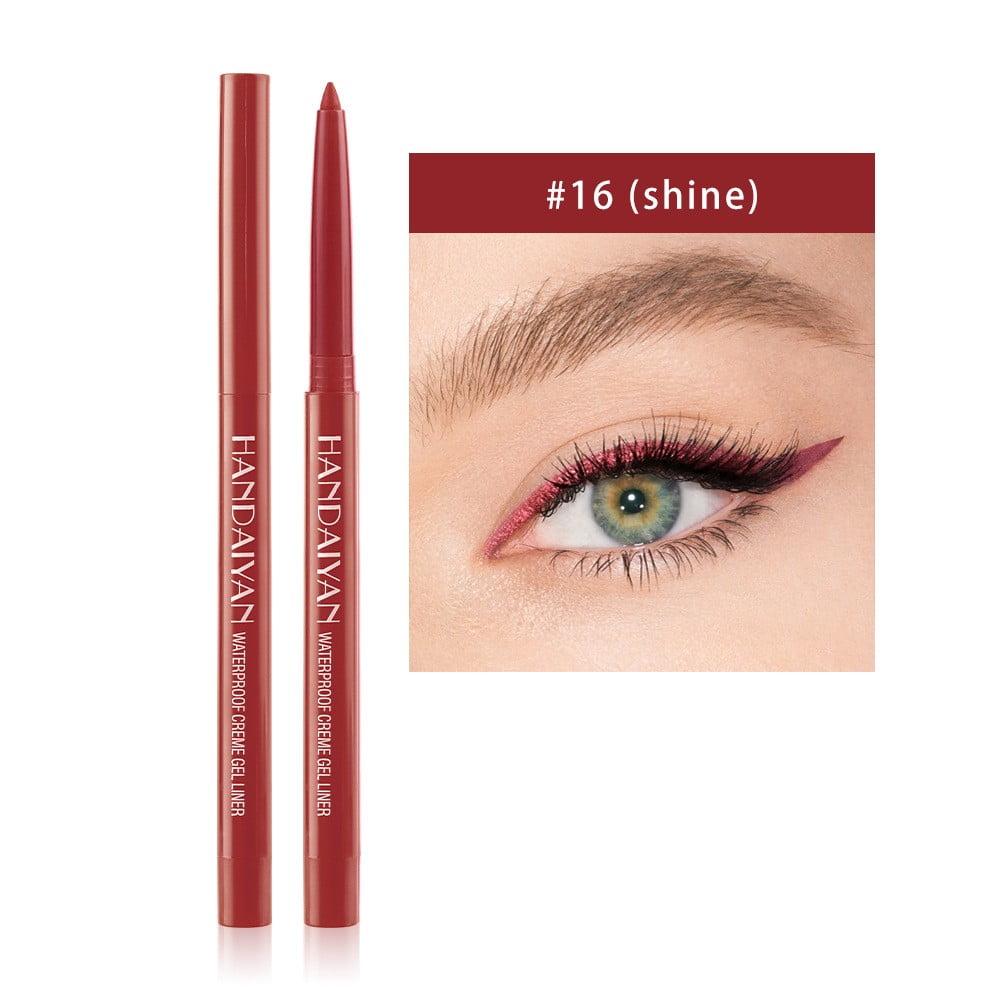 Guvpev 20 Colors Shimmer Liquid Eyeliner Makeup Set, Metallic Satin ...