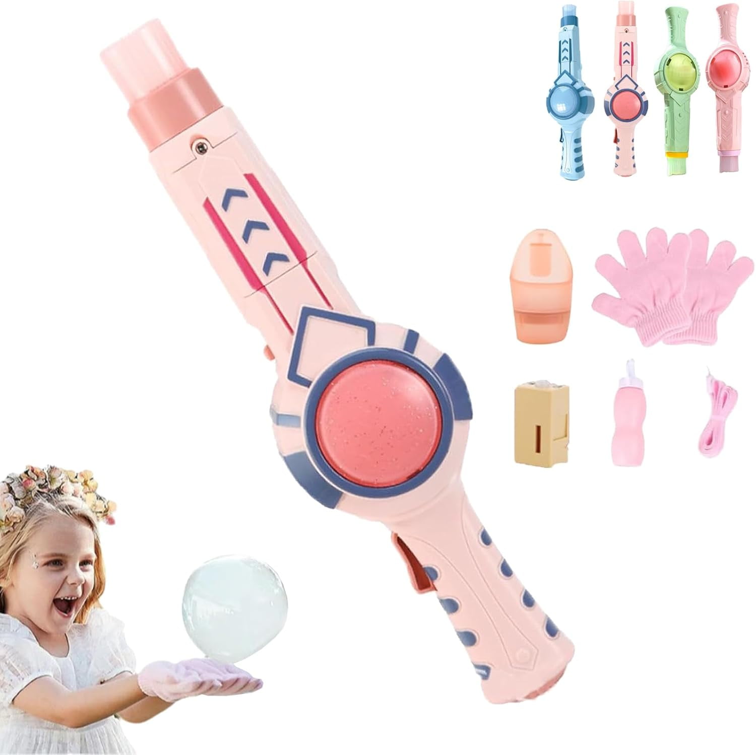 Guvpev 2025 New Elastic Bubble Fog Wand, Colorful Smoke Bubble Machine ...