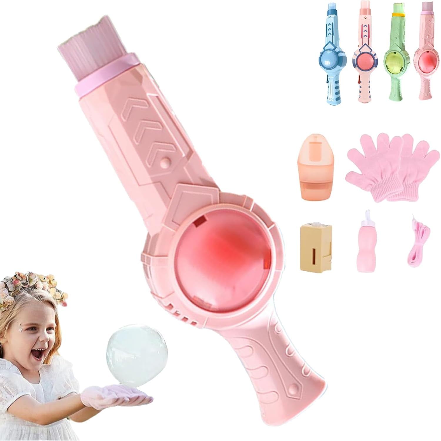 Guvpev 2025 New Elastic Bubble Fog Wand, Colorful Smoke Bubble Machine ...