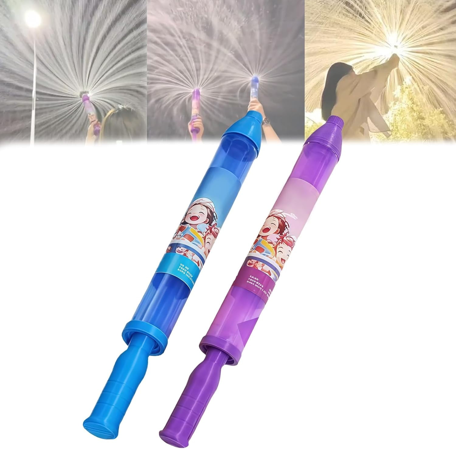 Guvpev 2Pcs Firework Water Gun, Romantic Fireworks Style Water Spray ...