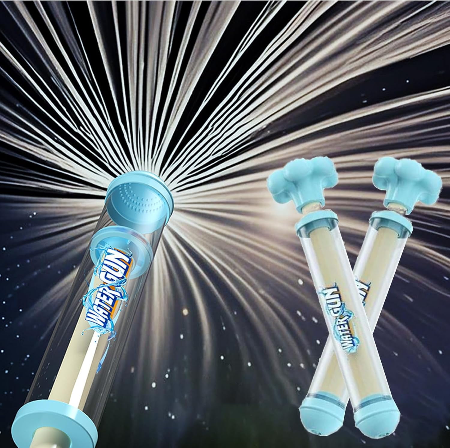 Guvpev 2Pcs Firework Water Spray Gun - Romantic Firework Style Water ...