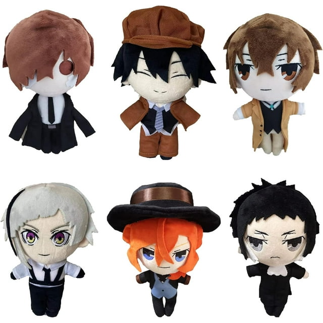 Guvpev Bungo Stray Dogs Plush - BSD Anime Plush Doll Soft Cartoon ...