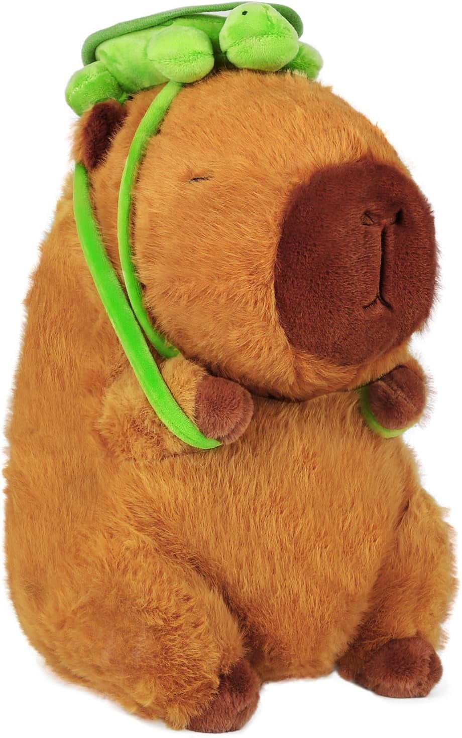 Guvpev Capybara Plush, Cute Stuffed Capybara Plush with Turtle Bag ...