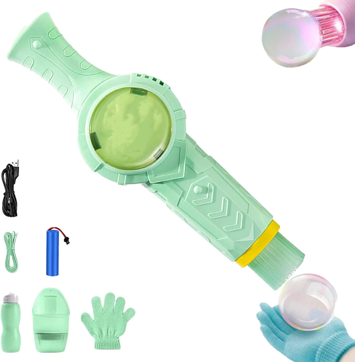 Guvpev Colorful Smoke Bubble Machine, Elastic Bubble Fog Wand for Kids ...