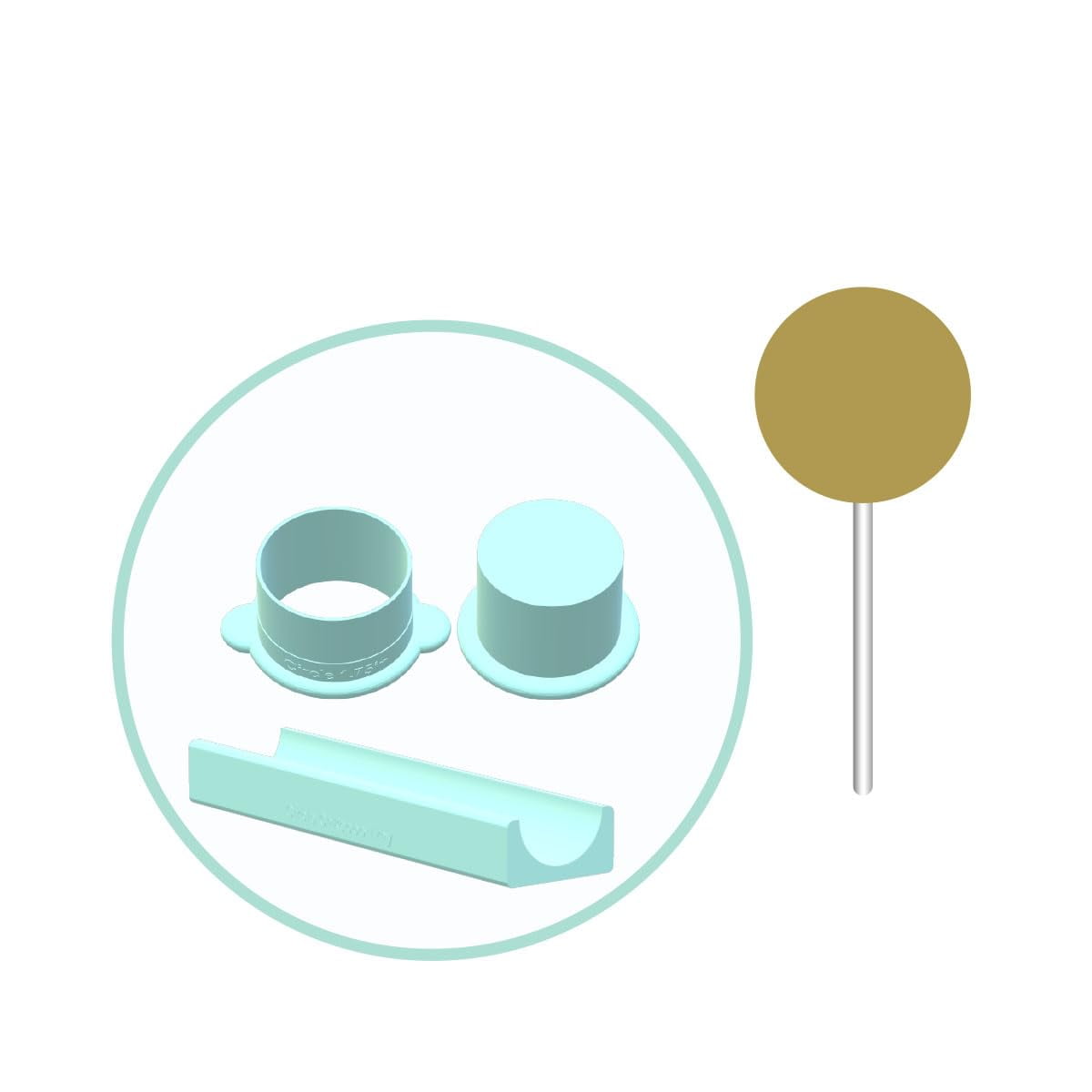 Guvpev Deluxe Circle Cake Pop Mold | Options: Cutter, Popper, Multi ...