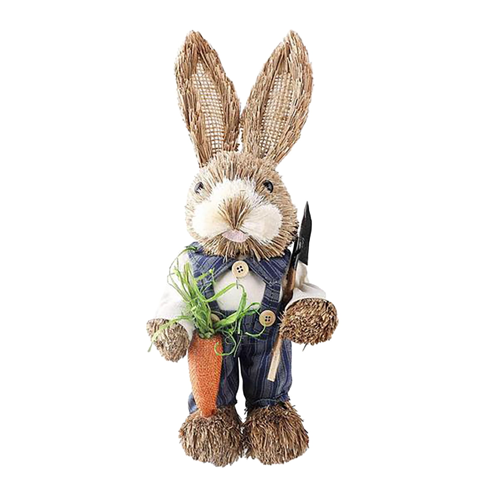 Guvpev Easter Decorations Farmhouse Rustic Bunny Decor, 12.6" Easter ...