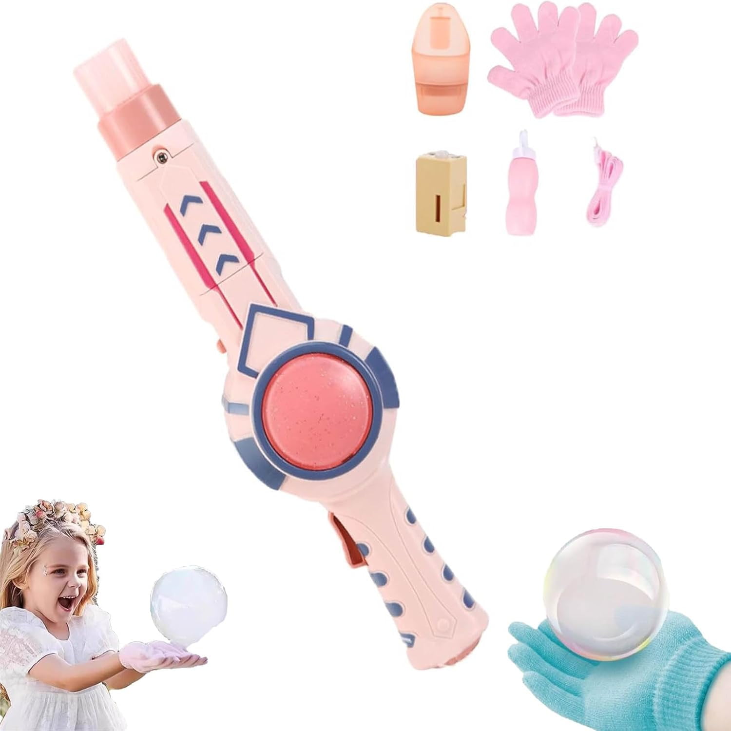 Guvpev Elastic Bubble Fog Wand, Colorful Smoke Bubble Machine & Elastic ...