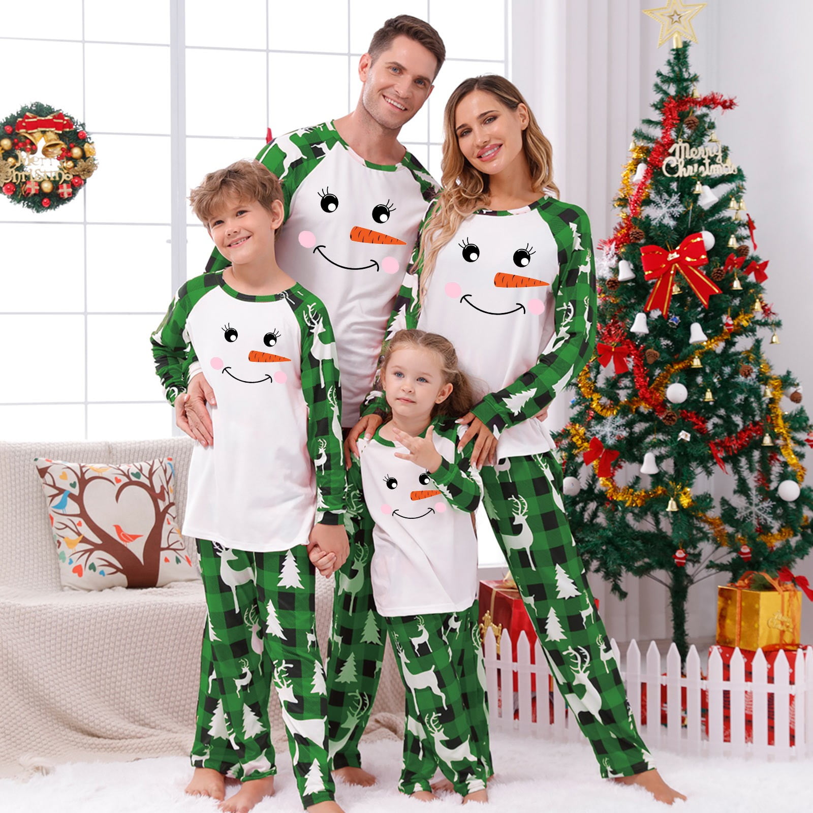Guvpev Family Pajamas Matching Christmas Pajamas for Family, Matching ...