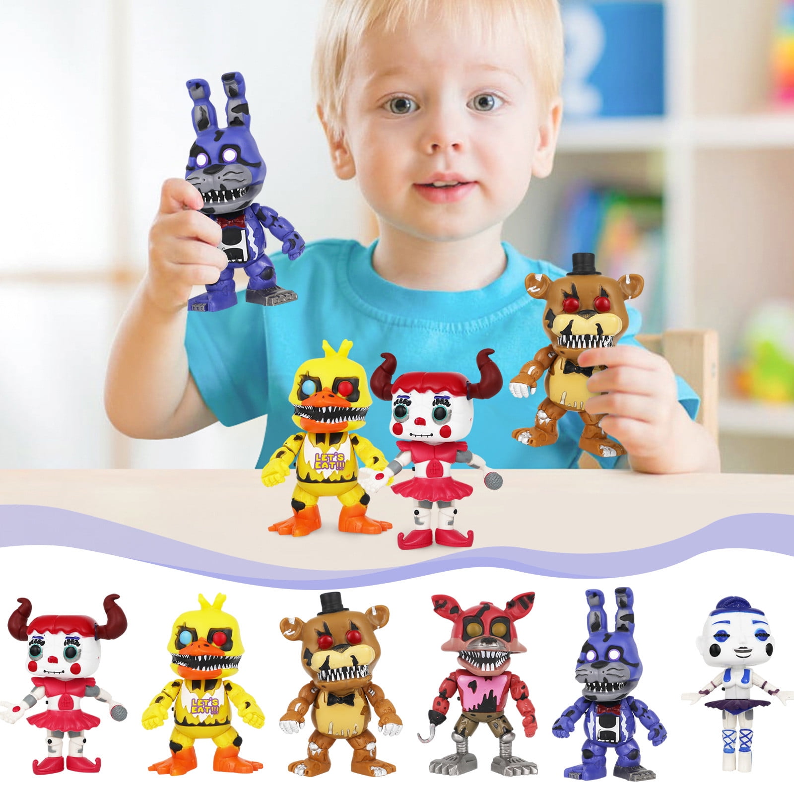 Guvpev Five Nights at Freddy's FNAF 5" Articulated Action Figure Toys ...