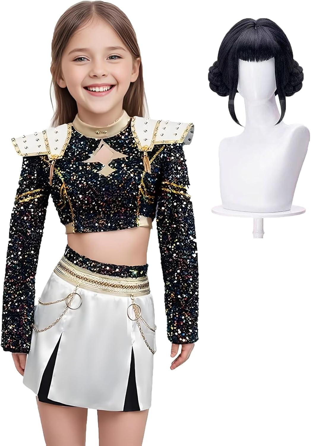 Guvpev Girls KPop Demon Hunters Costume Kids Cosplay Full Set Suits ...