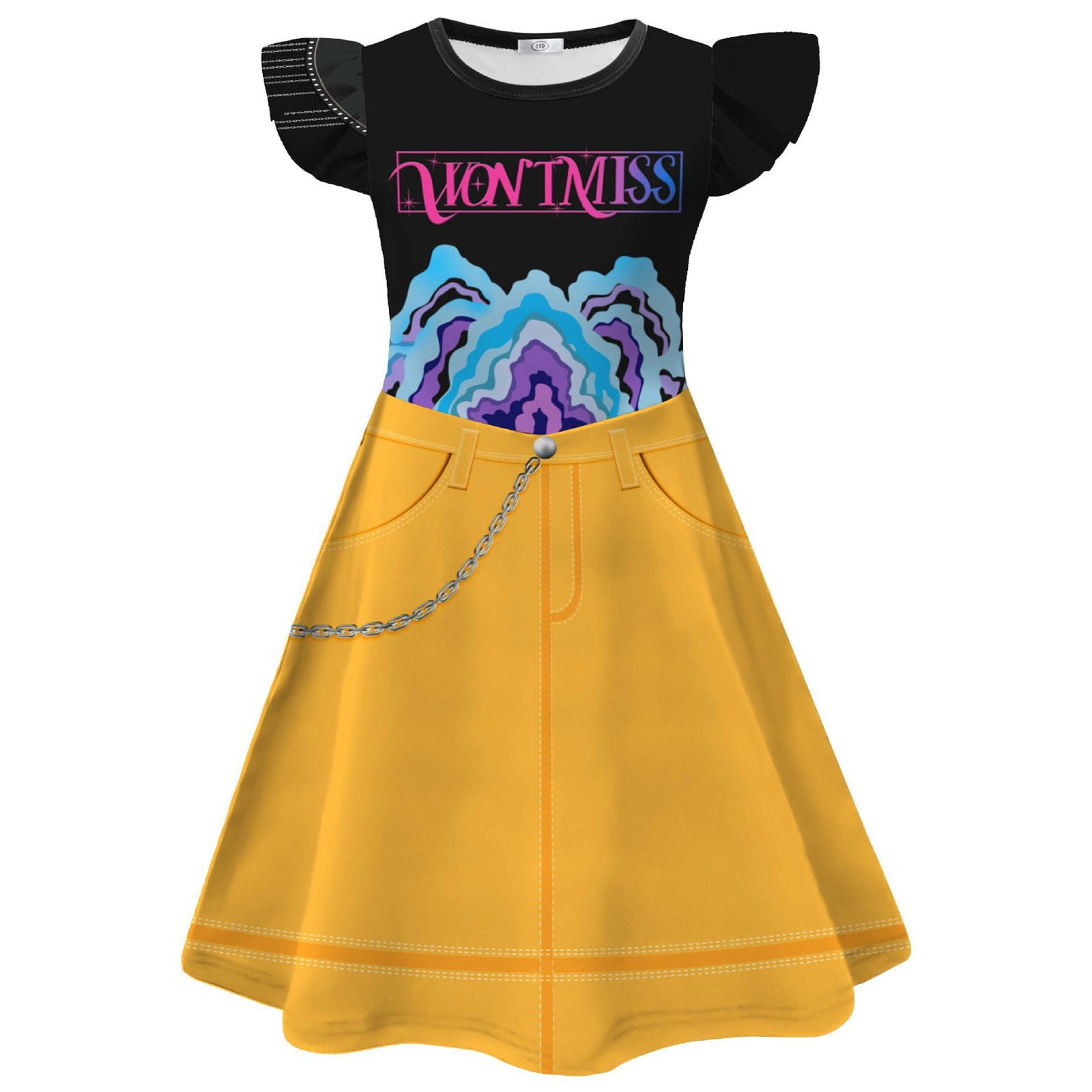 Guvpev Girls KPop Demon Hunters Huntrix Dress Pop Singers Rumi/Zoey/Mira Princess Dress ...