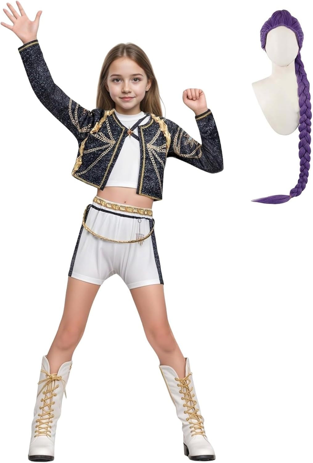 Guvpev Girls Rumi Costume KPop Demon Hunters Cosplay Full Set Outfits ...