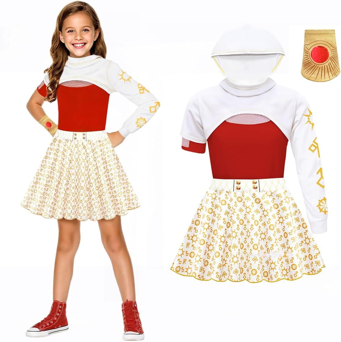 Guvpev Girls Zombies 4 Costumes Nova Bright Cosplay Cheerleader Costume ...