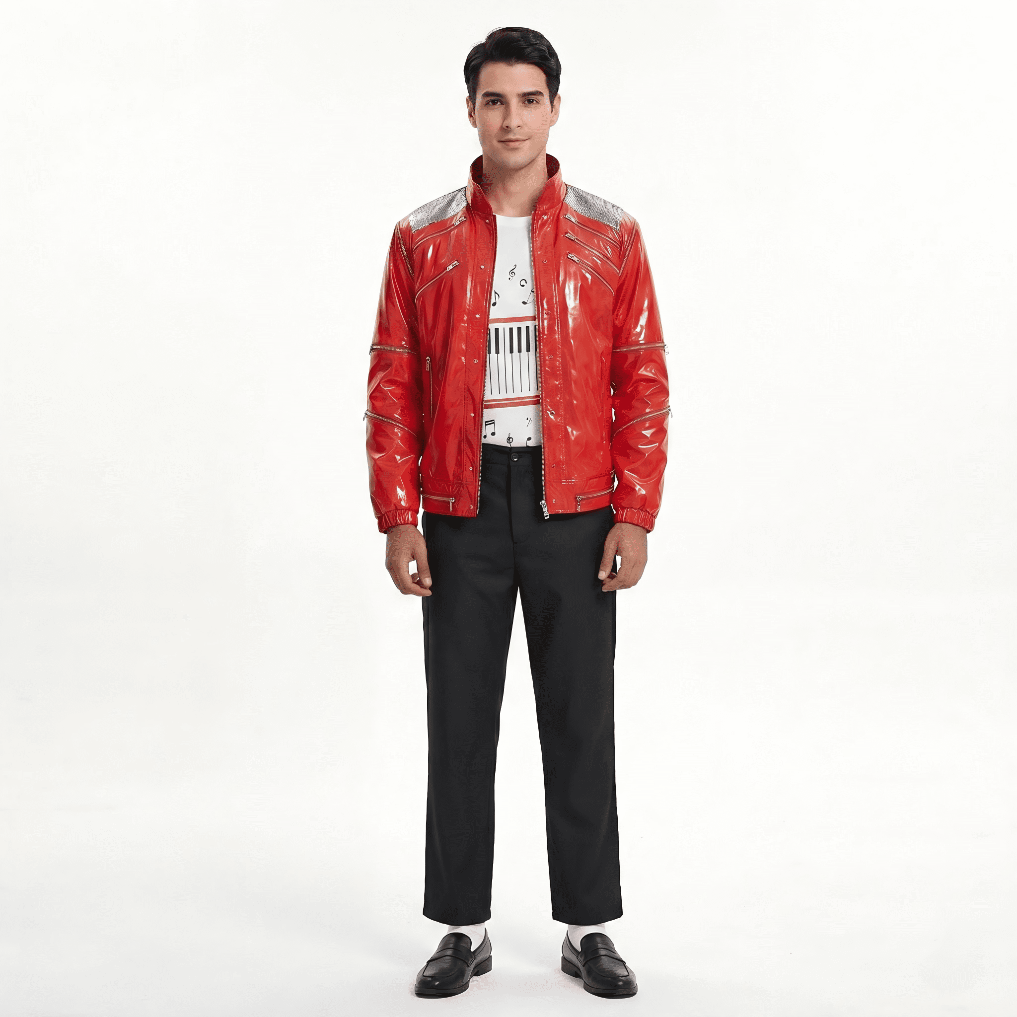 Guvpev Halloween Cosplay Costume for Men, Popular Music Legend 3-Piece ...