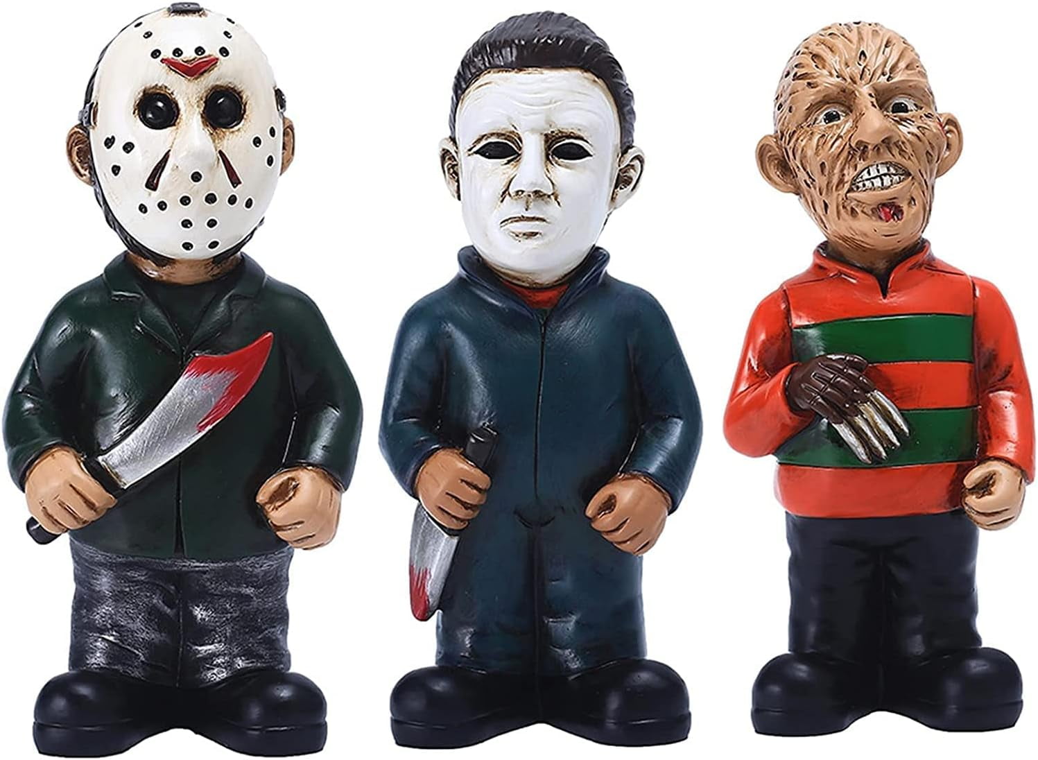 Guvpev Halloween Horror Movie 7.5" Action Figures, 3Pcs Horror Movie ...