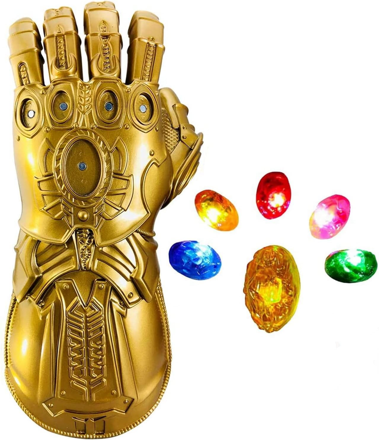 Guvpev Infinity War Thanos Gauntlet With LED Light Up Detachable ...