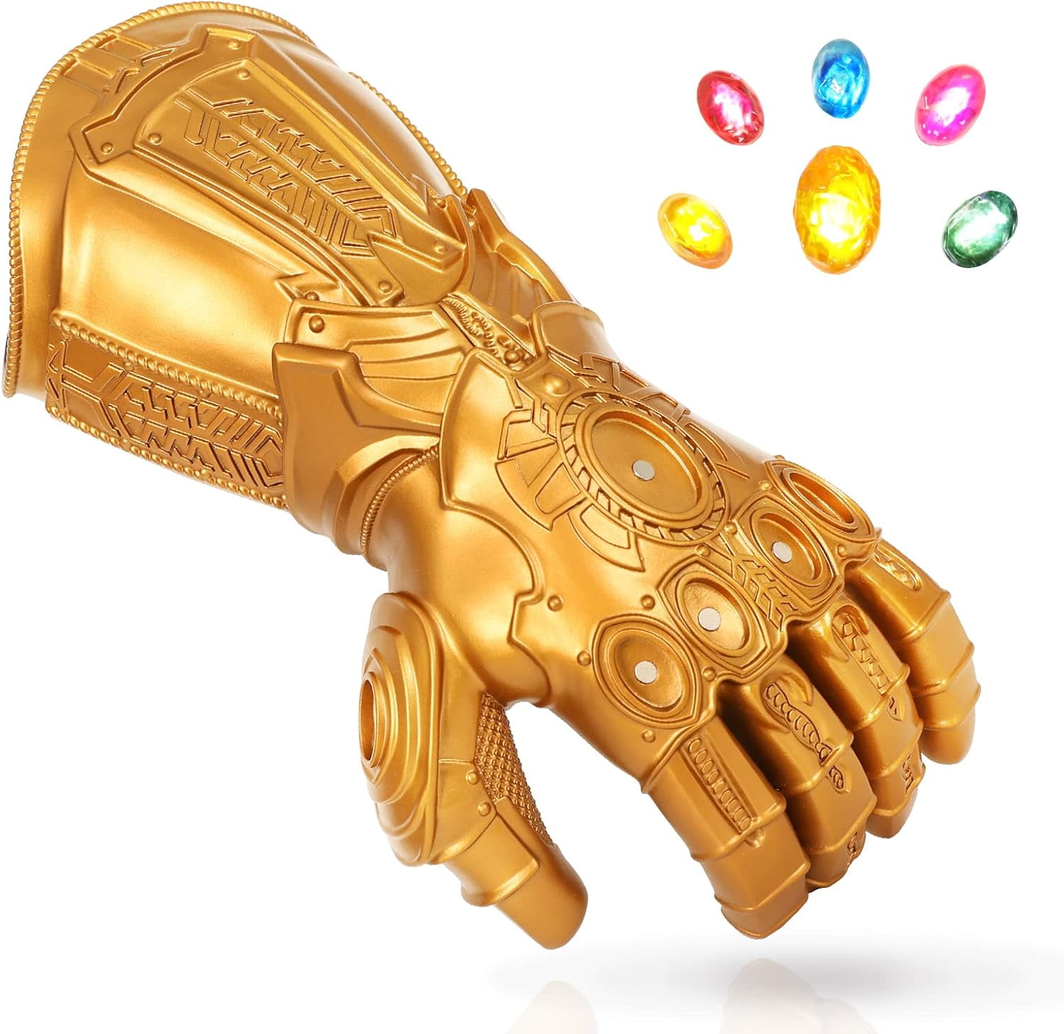 Guvpev Infinity War Thanos Gauntlet with Six Removable Magnet Gem ...