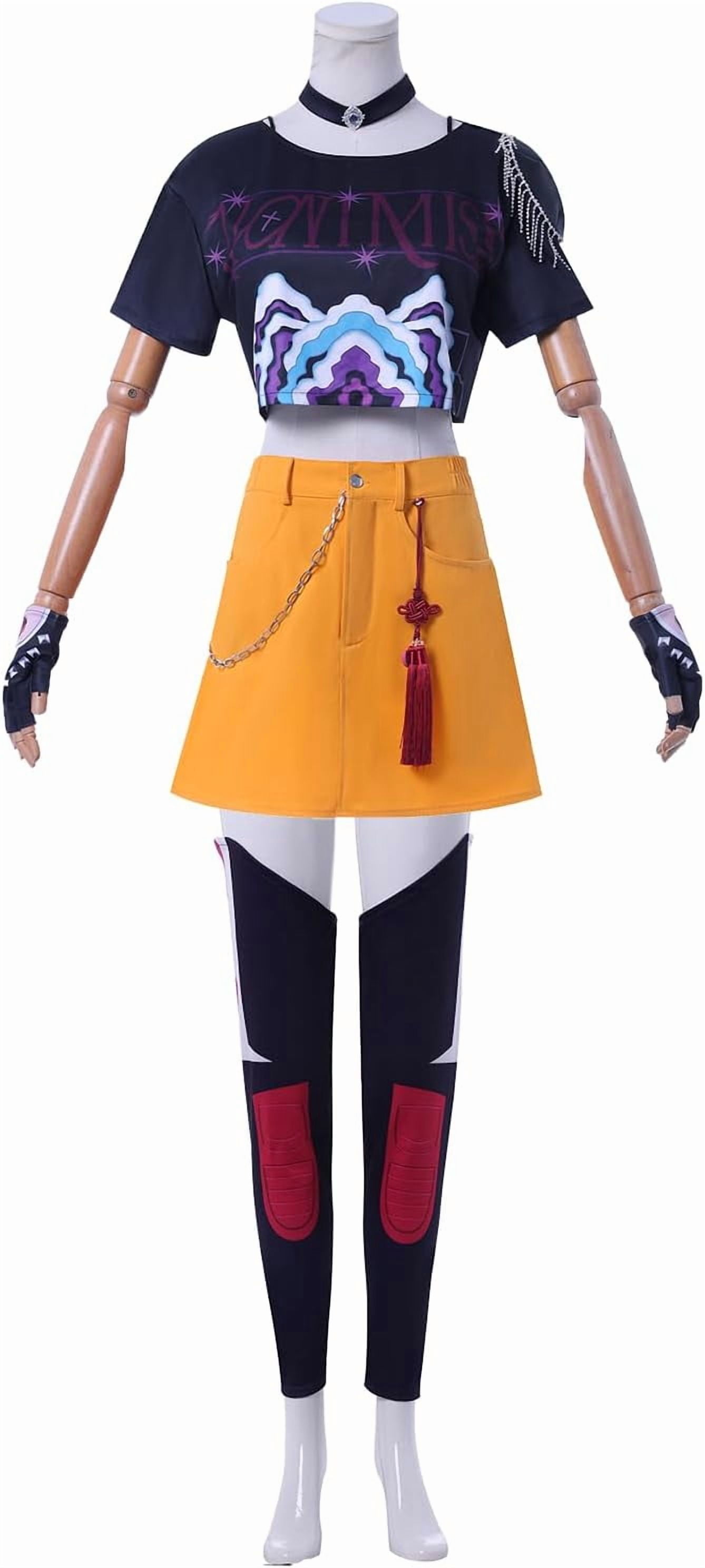 Guvpev KPop Demon Hunters Costume Cosplay Mira Costume Halloween Top ...
