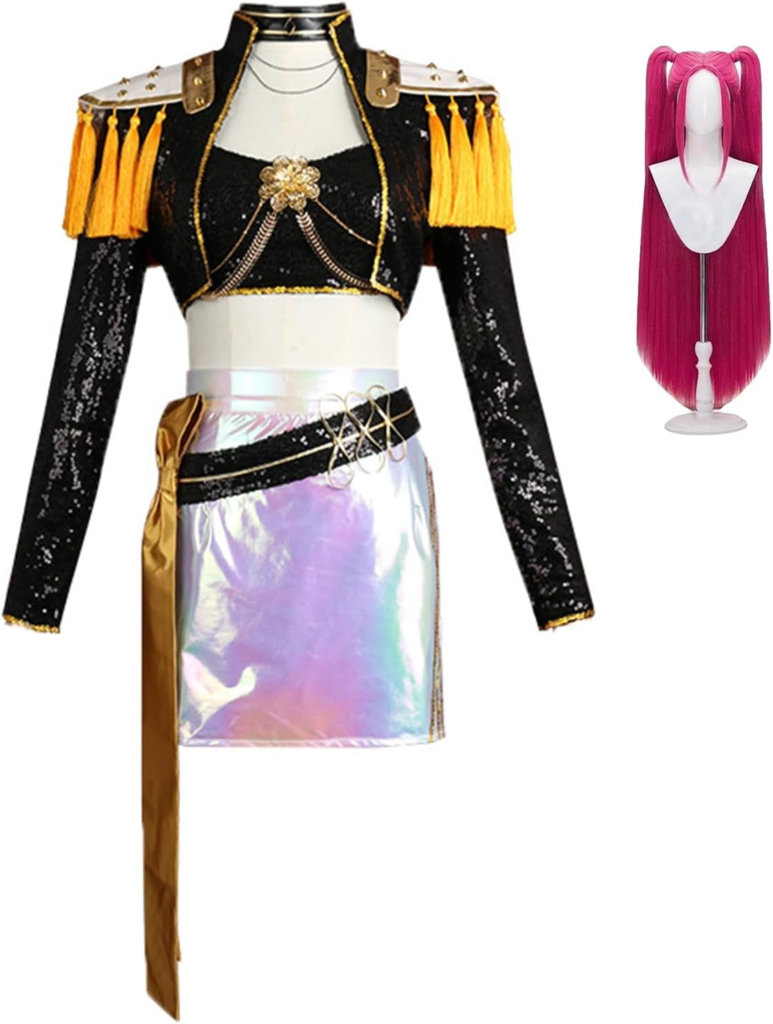 Guvpev KPop Demon Hunters Costume Cosplay Mira Costume Halloween Top ...